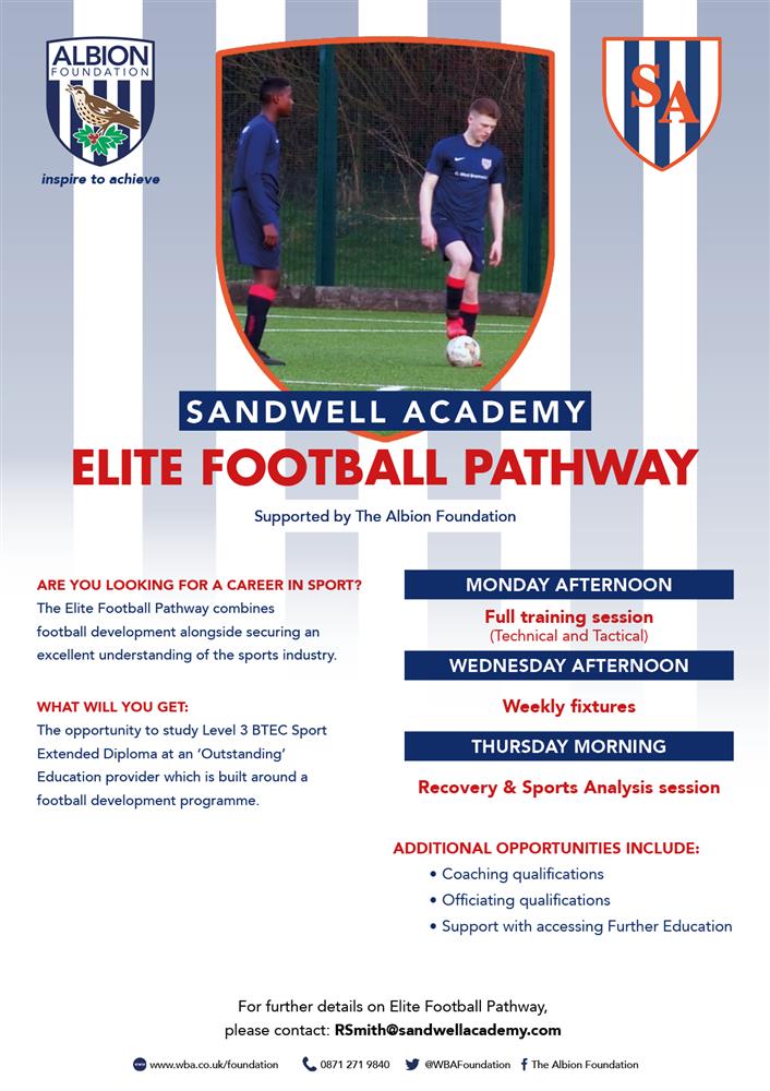 Sandwell Academy: Elite Football Pathway - Sandwell Academy